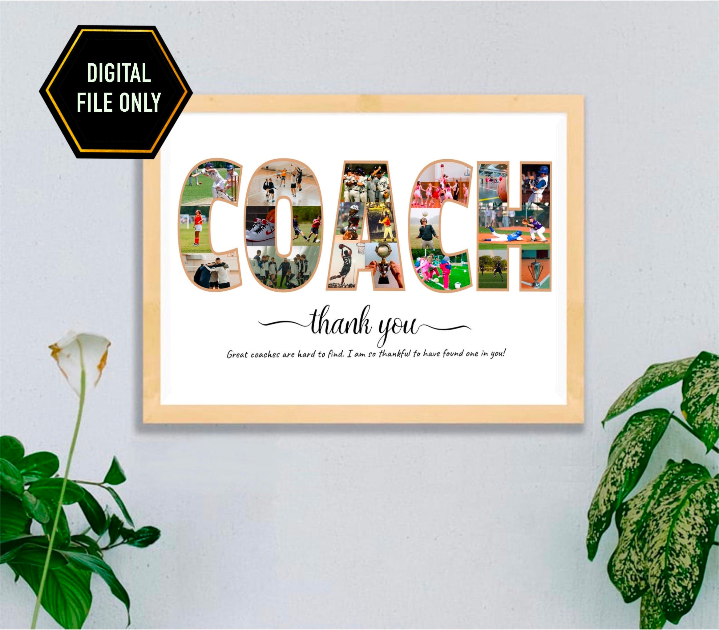 Coach Retirement Gift Coach Photo Collage Coach Gift Coach - Etsy