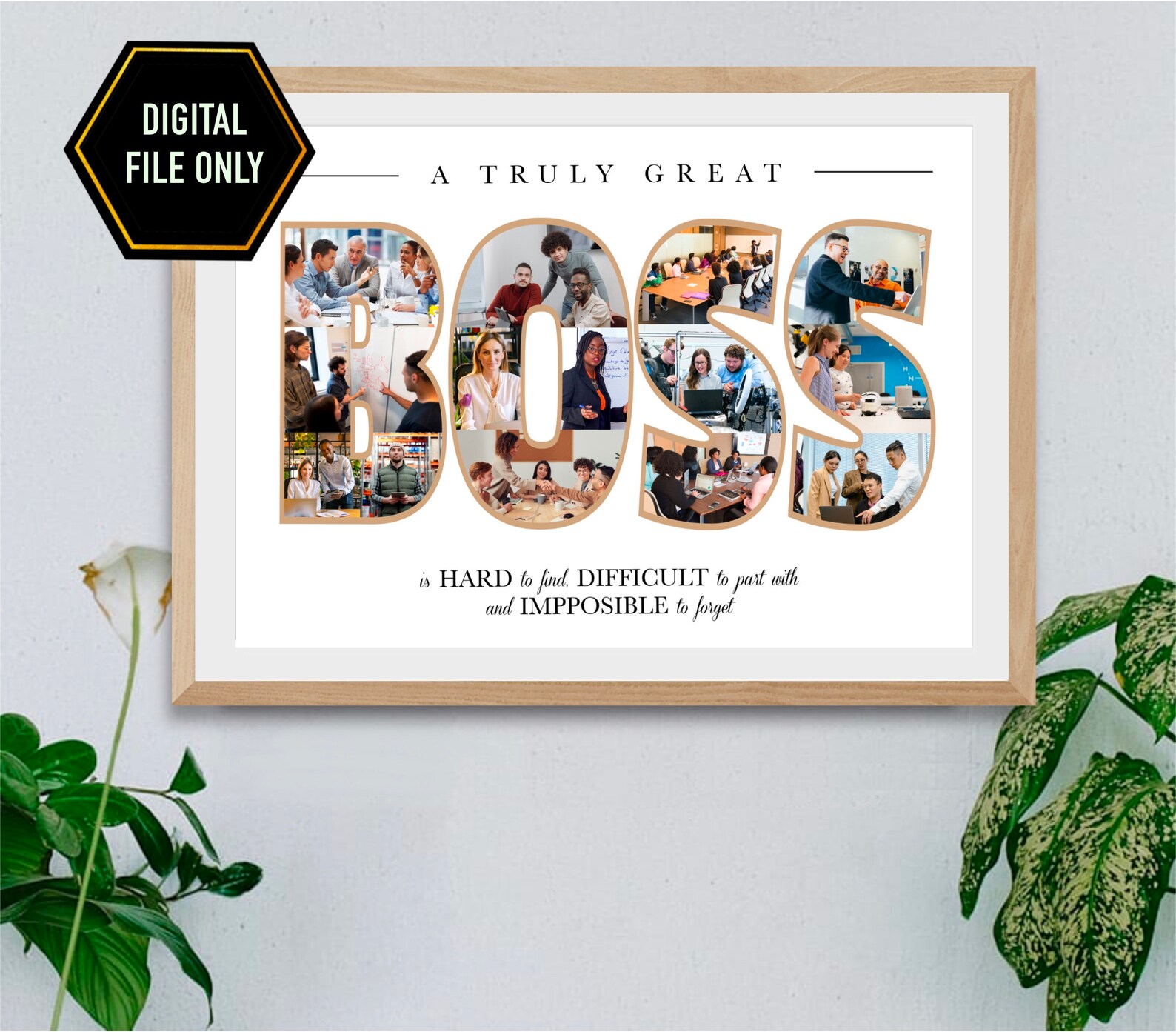 Boss Birthday Gift, Boss Photo Collage, Boss Gift, Boss Present, Boss ...