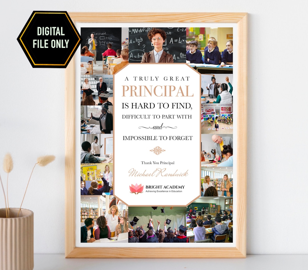 Principal Farewell Gift, Principal Photo Collage, Principal Gift ...