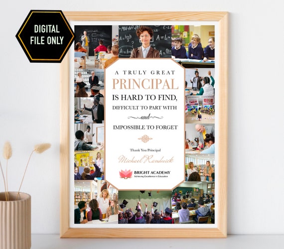 Principal Farewell Gift Principal Photo Collage Principal - Etsy