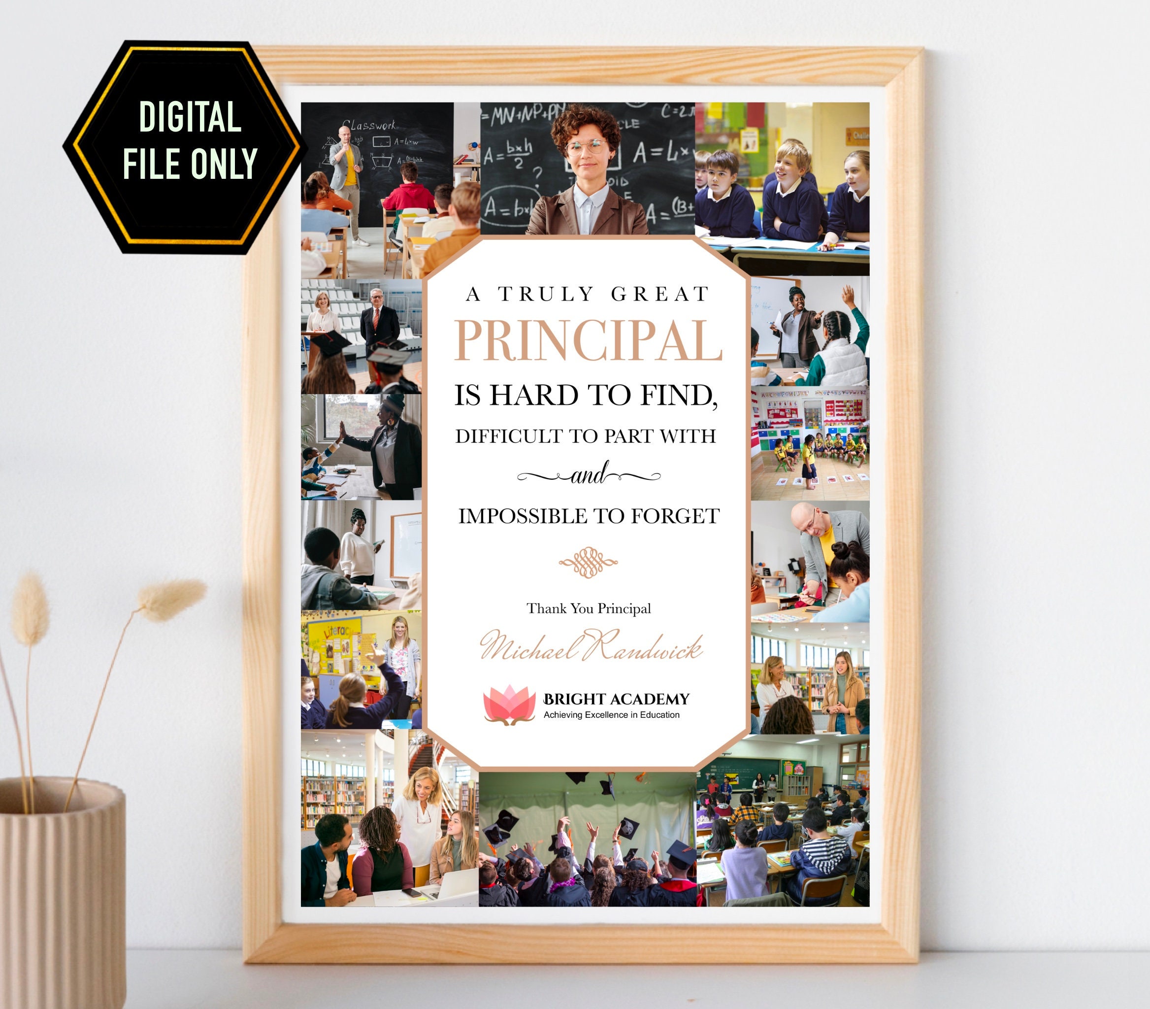 Principal Farewell Gift Principal Photo Collage Principal | Etsy