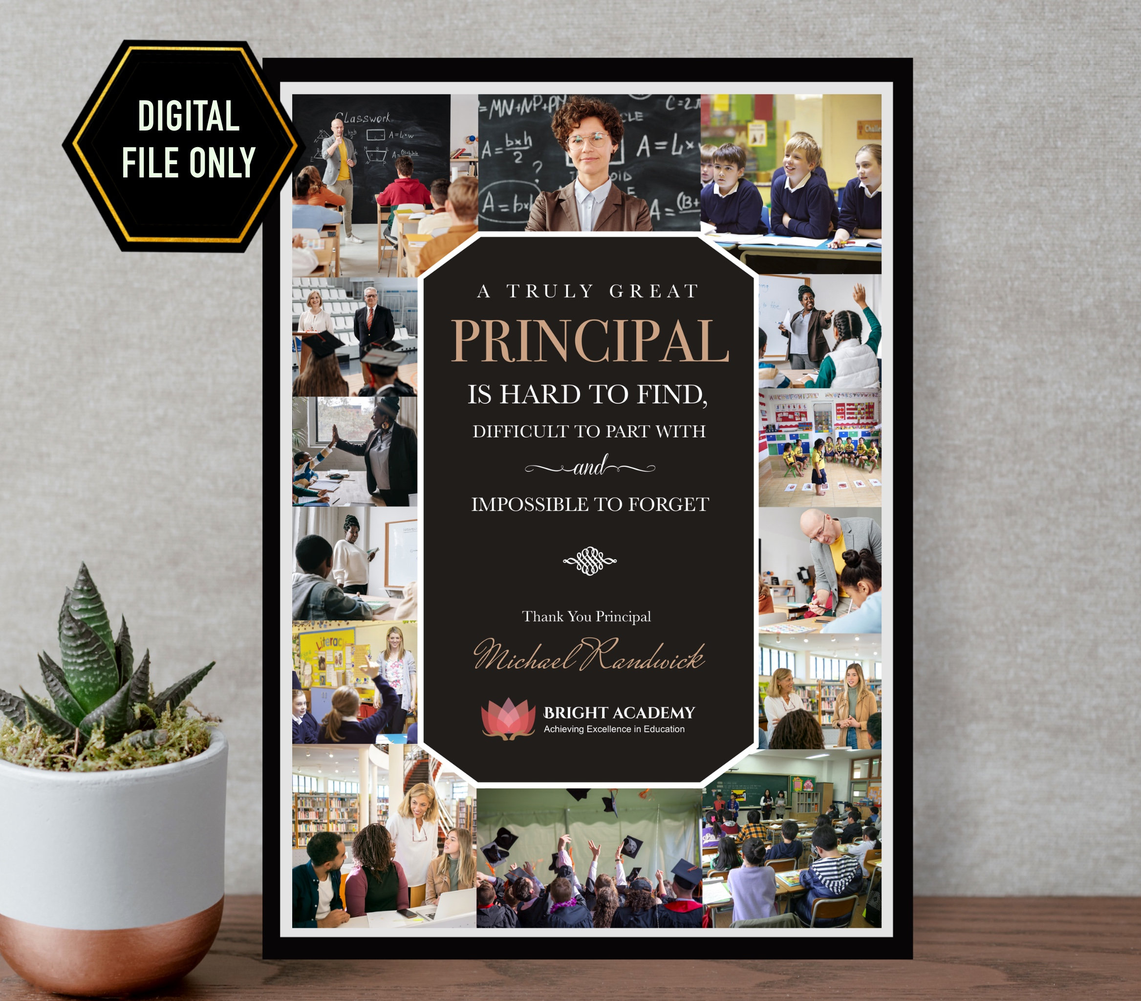 Principal Farewell Gift Principal Photo Collage Principal - Etsy