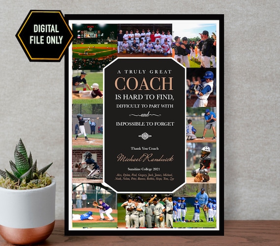 Coach Retirement Gift Coach Photo Collage Coach Gift Coach - Etsy