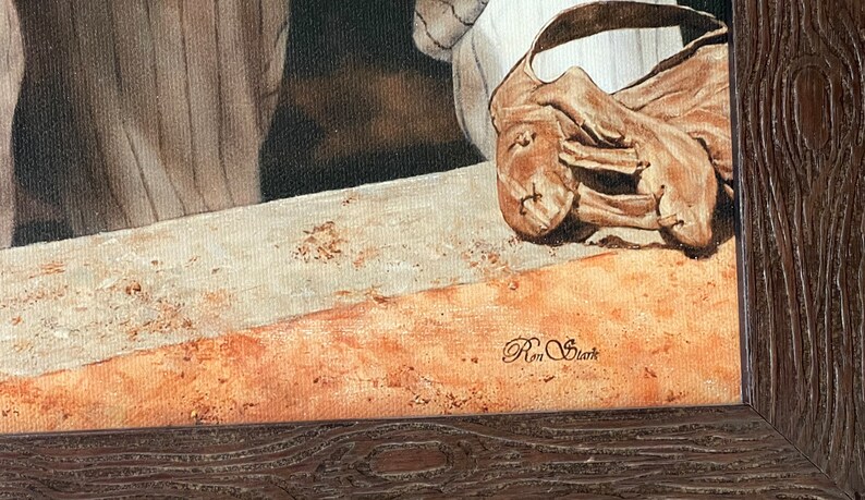 Lou Gehrig & Joe Dimaggio Ron Stark Canvas Painting Print Framed - Etsy