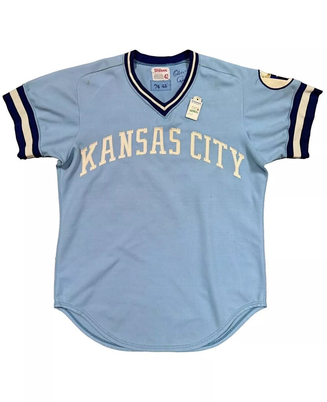 74 Orlando Cepeda KC Royals Signed Final Game Worn Jersey Photomatch ...