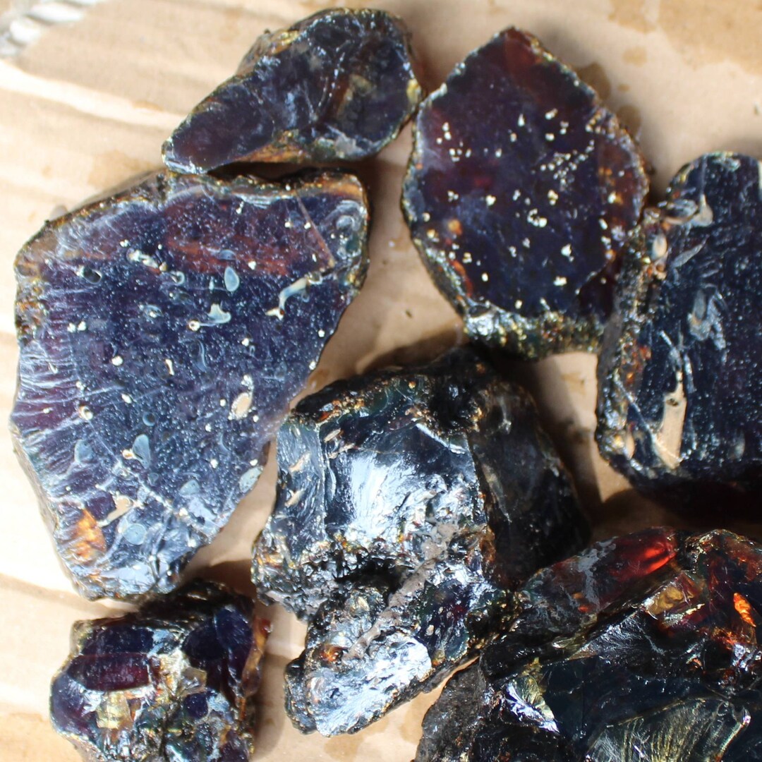Blue Amber Rough - Etsy