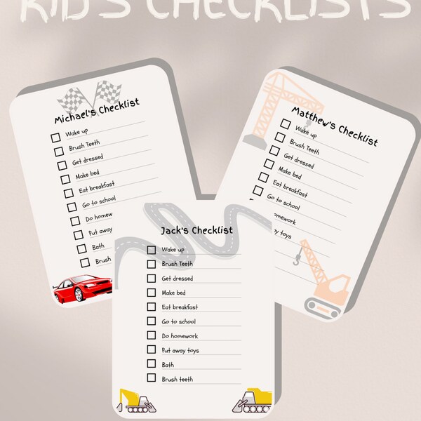 Cars Schedule - Etsy