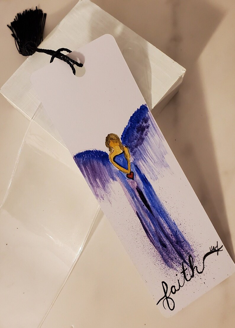 Faith Angel Watercolor Book Marker - Etsy