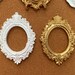 Victorian Mini Frames Maximalist Decor Vintage Gold White - Etsy