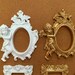 Victorian Mini Frames Maximalist Decor Vintage Gold White - Etsy