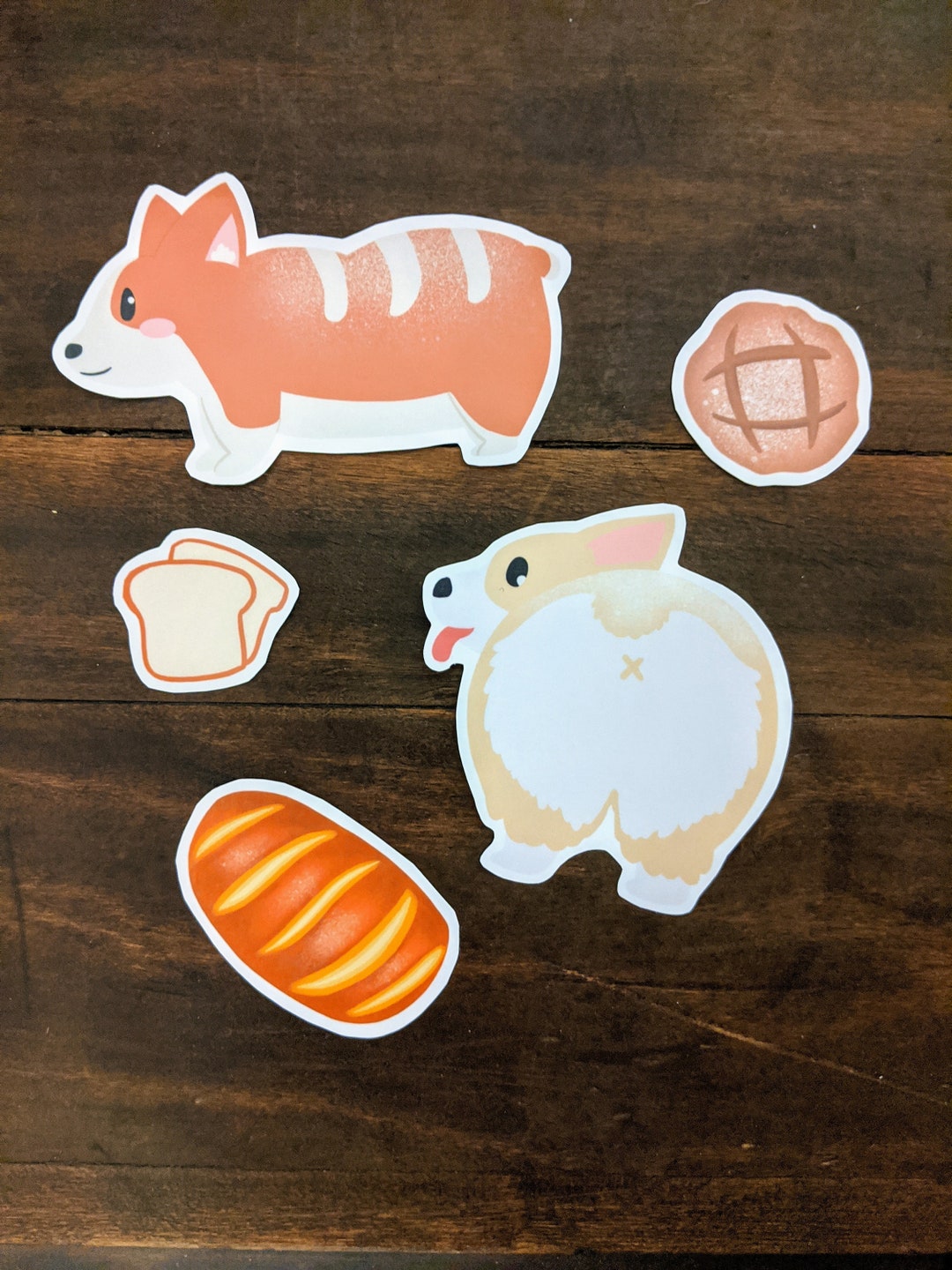 Corgi Loaf Sticker Pack - Etsy