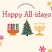 Instant Download - Happy Allidays, Holidays, Inclusive Holidays ...