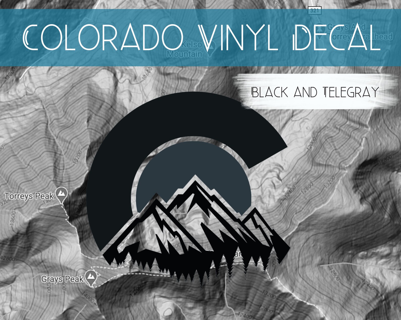 Colorado Flag Logo Sticker Colorado Logo Sticker Colorado - Etsy