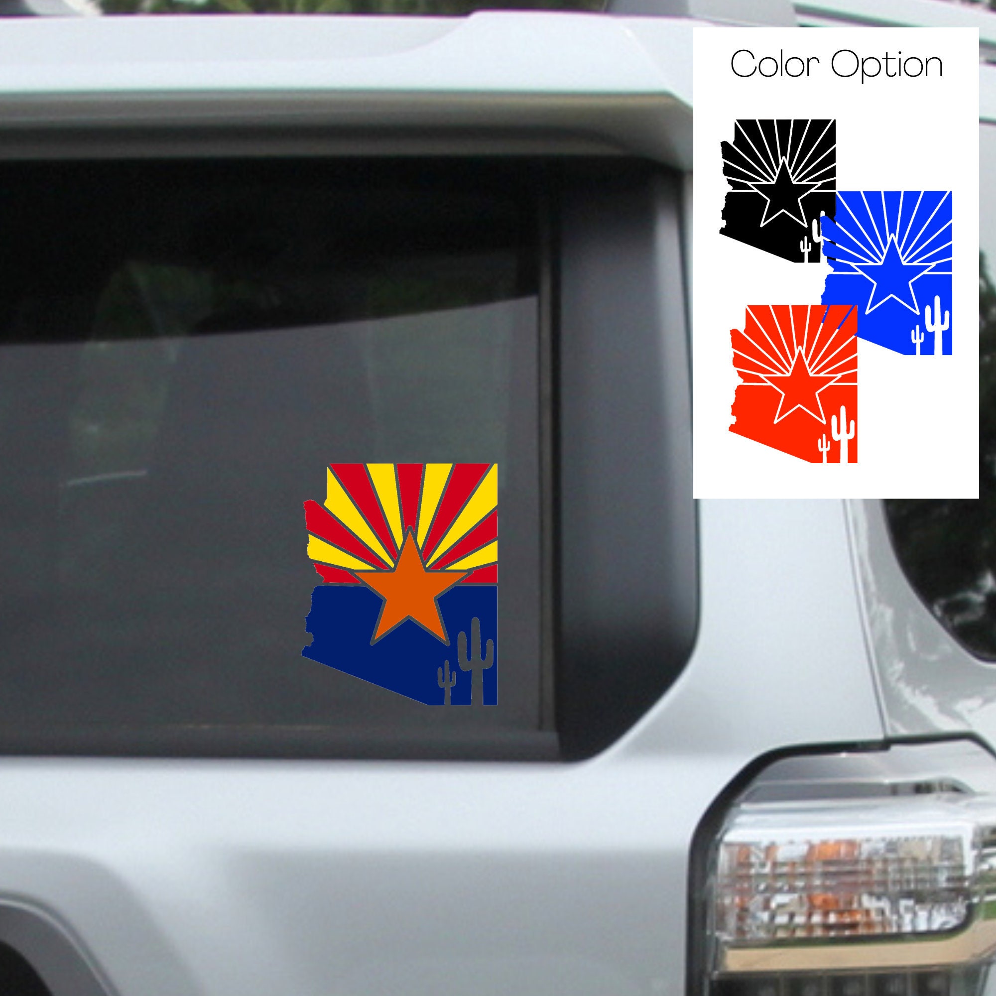 Arizona State Flag Sticker Arizona sticker Arizona decal | Etsy