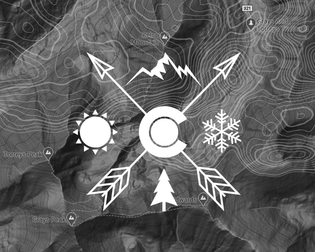 Crossed Arrows, Colorado Vinyl Decal, Colorado Vinyl, Crossed Colorado ...