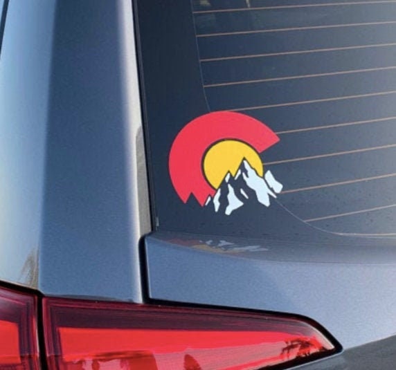 Colorado Flag Logo Sticker, Colorado Logo Sticker , Colorado Logo Decal ...