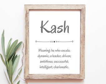 Kash Name Sign - Etsy