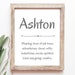 Ashton Baby Name Meaning Baby Names Nursery Sign Boy Names Printables ...