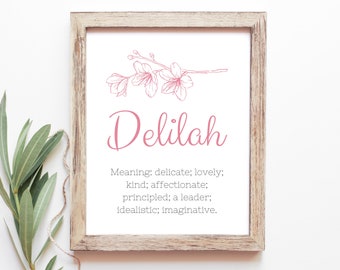Delilah Meaning - Etsy