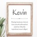 Kevin Baby Name Meaning Baby Names Nursery Sign Boy Names Printables ...