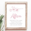 Emilia Baby Name Meaning Baby Names Nursery Sign Girl Names Printables ...