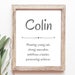 Colin Baby Name Meaning Baby Names Nursery Sign Boy Names Printables Instant Digital Downloads ...
