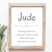 Jude Baby Name Meaning Baby Names Nursery Sign Boy Names Printables ...