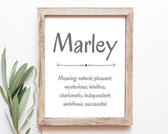 Marley Sign - Etsy