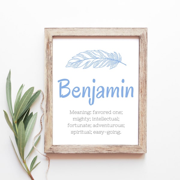 Benjamin Sign - Etsy