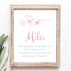 Isla Baby Name Meaning Baby Names Nursery Sign Girl Names Printables ...