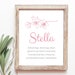 Stella Baby Name Meaning Baby Names Nursery Sign Girl Names Printables ...