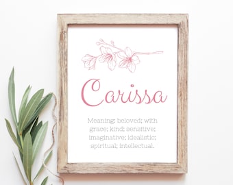 Carissa Sign - Etsy