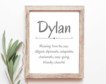 Dylan Name Sign - Etsy