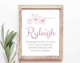 Ryleigh Name Sign - Etsy