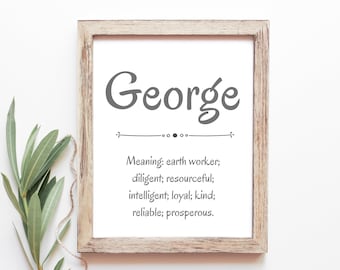 George Name Sign | Etsy