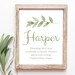 Harper Baby Name Meaning Baby Names Nursery Sign Girl Names | Etsy
