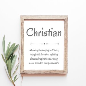 Christian Baby Name Meaning Baby Names Nursery Sign Boy Names ...
