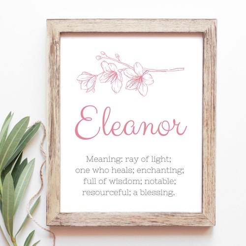 Nora Baby Name Meaning Baby Names Nursery Sign Girl Names - Etsy