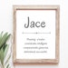 Jace Baby Name Meaning Baby Names Nursery Sign Boy Names Printables ...