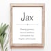 Jax Baby Name Meaning Baby Names Nursery Sign Boy Names Printables ...
