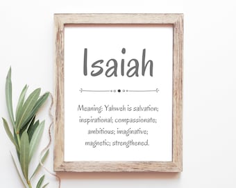 Isaiah Name Sign | Etsy