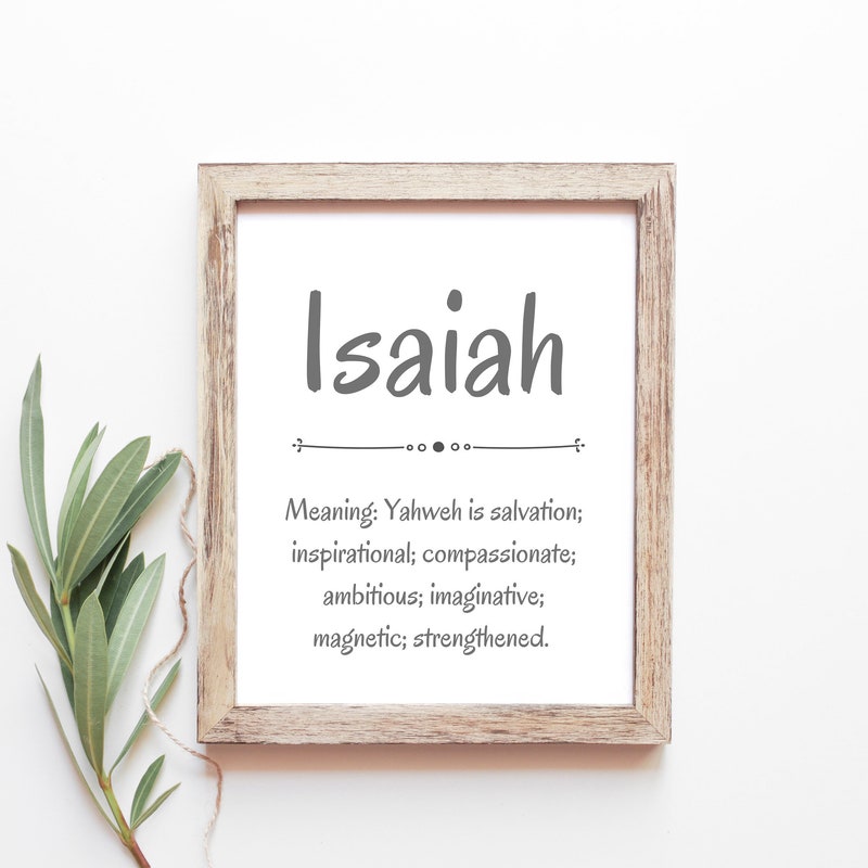 Isaiah - Etsy