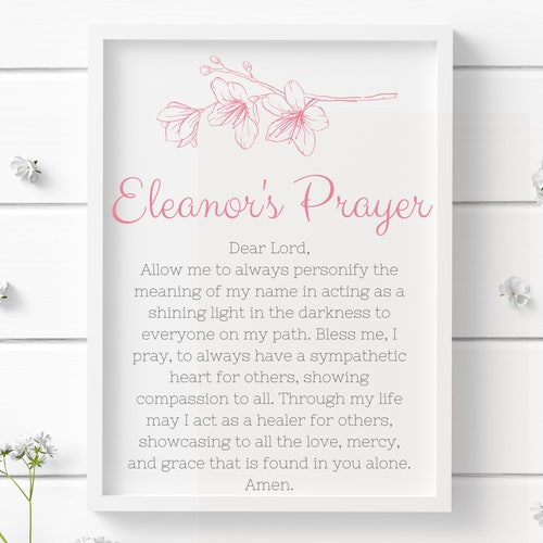 Eleanor Baby Name Meaning Baby Names Nursery Sign Girl Names - Etsy