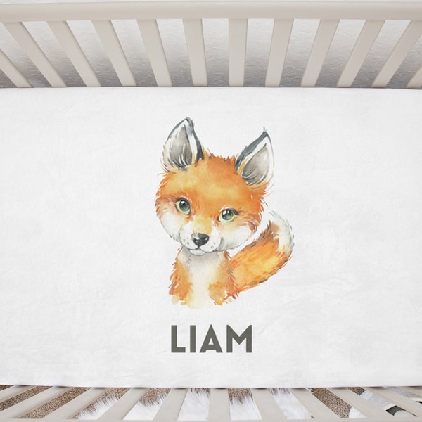 Fox Crib Sheet - Etsy