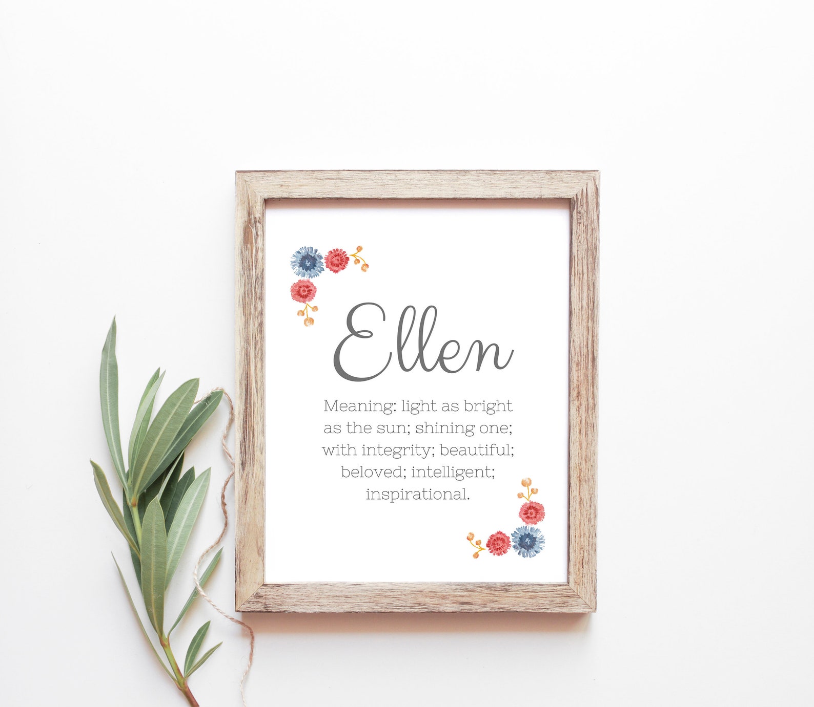 Ellen Baby Name Meaning Baby Names Nursery Sign Girl Names | Etsy