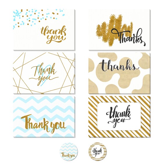 Thank You Cards 24 or 48 Count Bulk Thank You Cards Set | Etsy