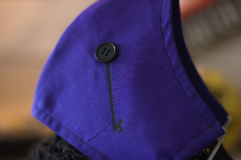 Coraline Cotton Button Face Mask | Etsy