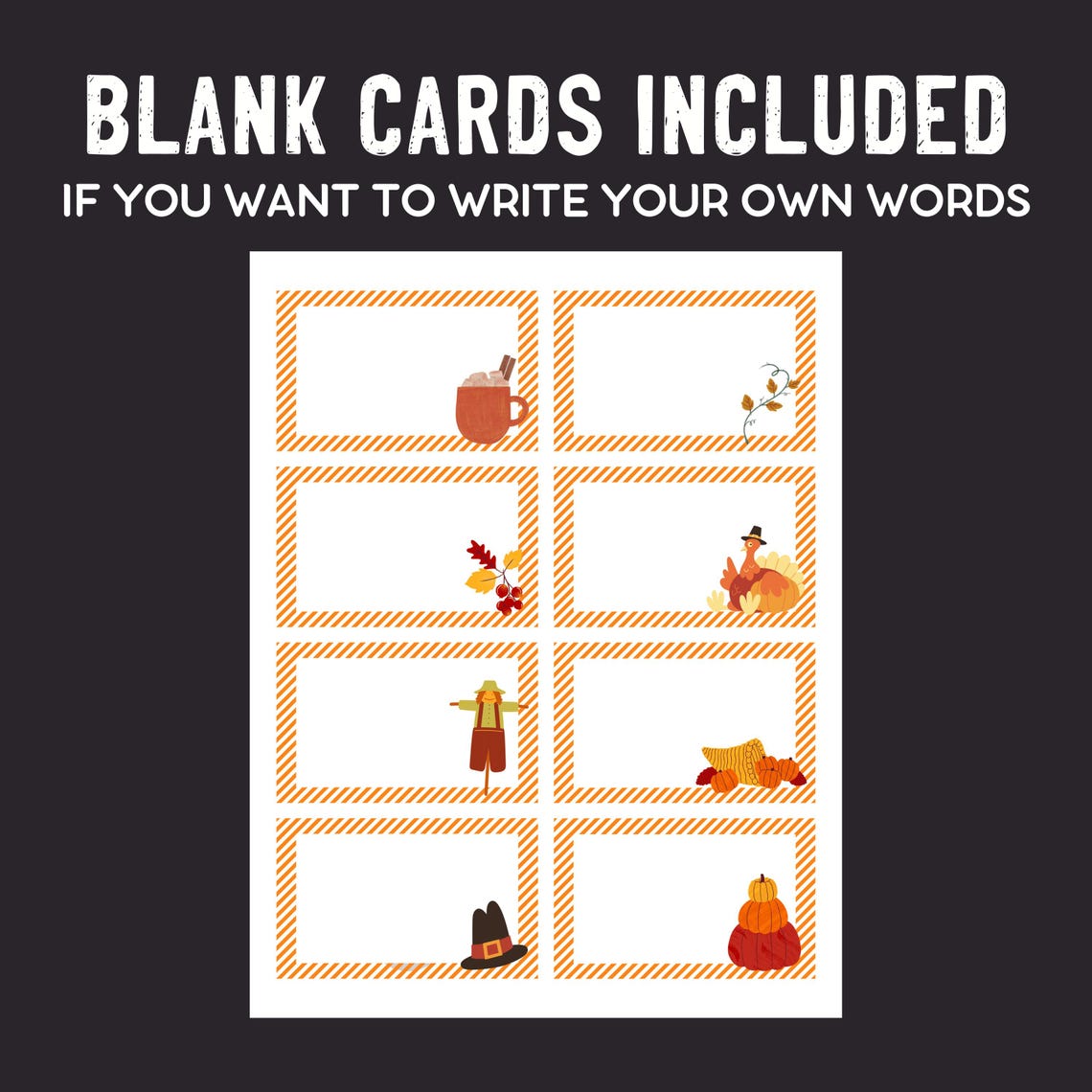 Thanksgiving Charades & Pictionary Game Cards | Thanksgiving Charades ...