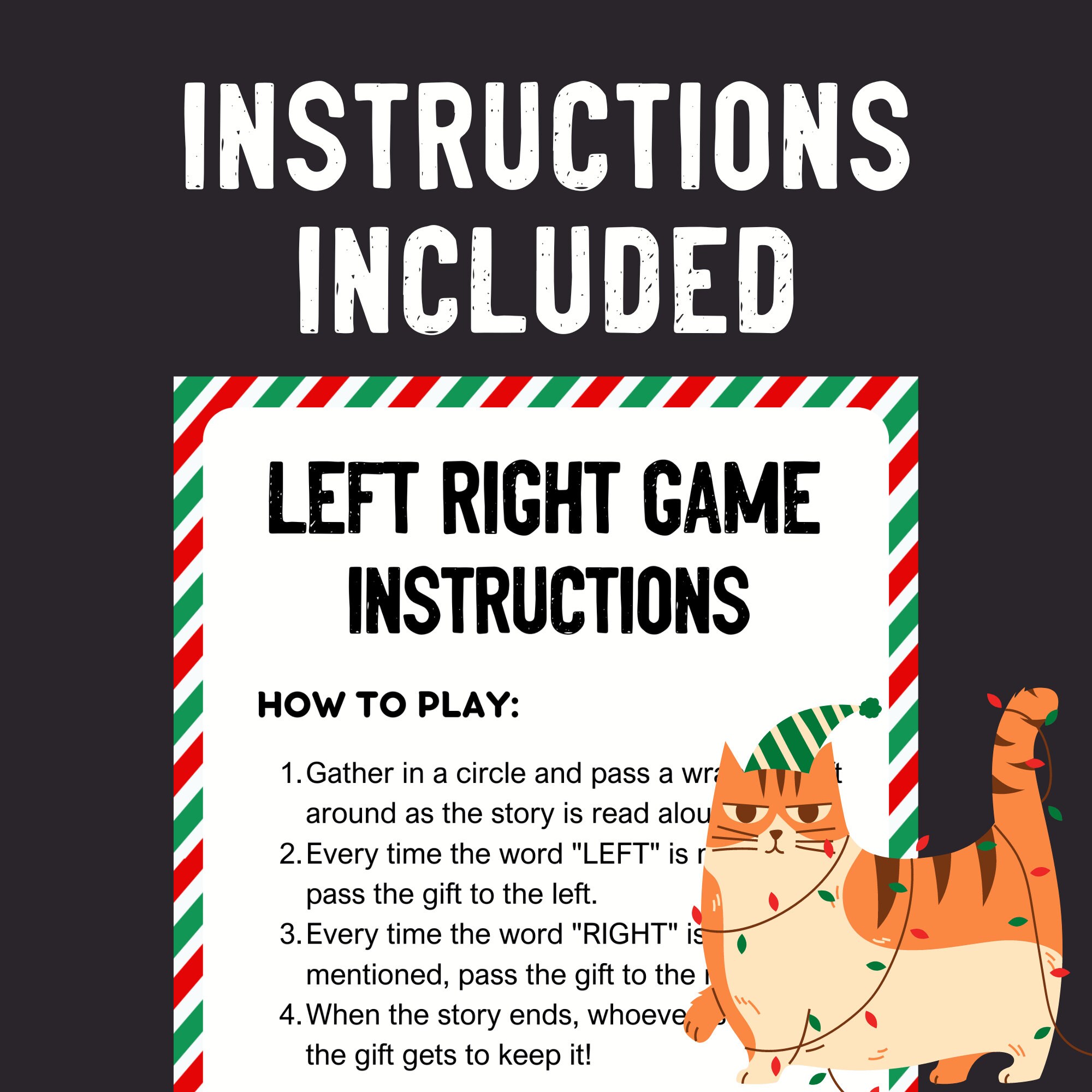 Left Right Christmas Game | Christmas Left Right Story | Gift Exchange ...