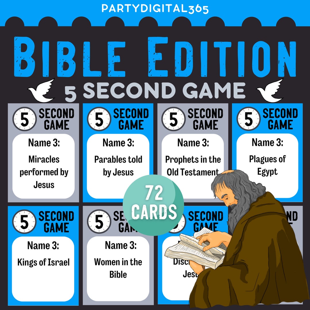 Bible Edition 5 Second Game | Christian Bible Party Games | Fun ...